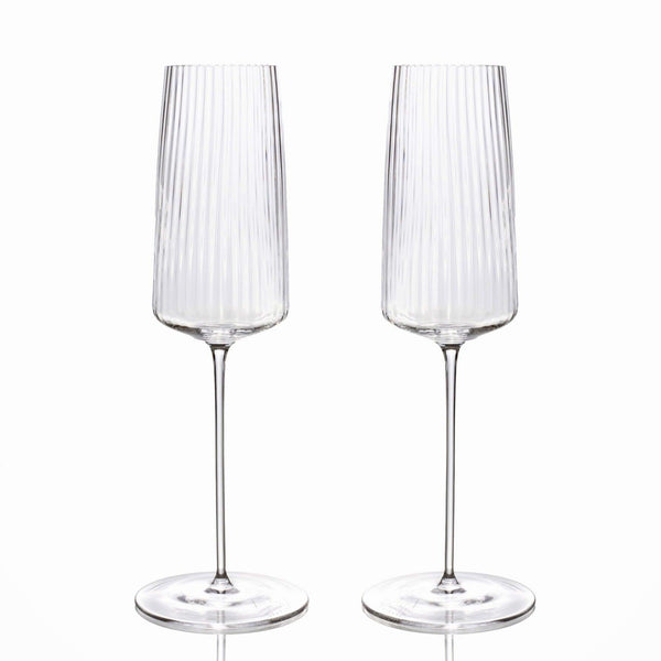 SET 2 SKLENIC ŠAMPAŇ FLÉTNA